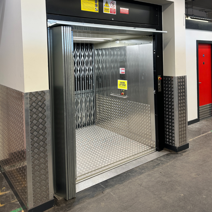 First class lift installation for national delivery company